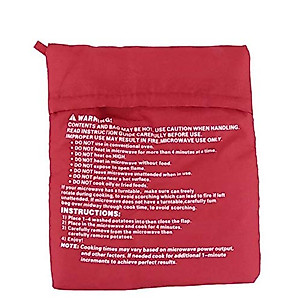 vipolish 4Pcs Microwave Potato Bag Reusable Microwave Cooker Bag Baked Potato Pouch Perfect Potatoes in Just 4 Minutes