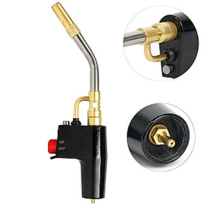 Yaetek Propane Flame Torch, Cast Aluminum Torch Head