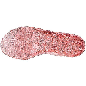 Kawai Peach Princess Girls' Cute Sparkle Sandals Fancy Dress Up Jelly Party Dancing Cosplay Shoes 1 Big Kid Pink