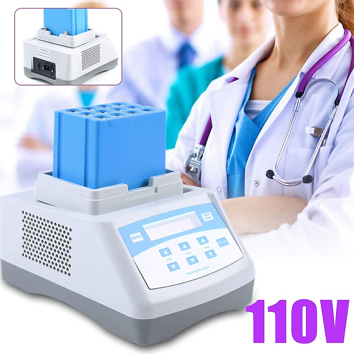 Gel Heating Machine,Portable 12 x 5ml 110V PRP PPP Gel Heating Machine, Gel Maker Heater Plasma Bio-Filler Gel Making Instrument with Digital Display