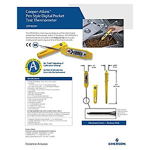 Cooper Atkins DPP400W-0-8 Digital Pocket Test Waterproof Part