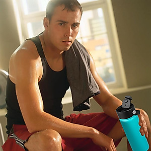 Tzuoieo Flip lid for Hydro Flask Wide Mouth 32 40 oz with Flexible Handle, Replacement Coffee Lid Compatible with Hydroflask, Nalgene, and More Top Water Bottle Brands Wide Mouth 32 oz 40 oz