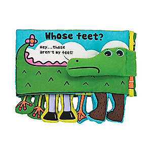 Melissa & Doug Soft Activity Baby Book - Whose Feet?, 2000+ toys - 1 EA, Multi color