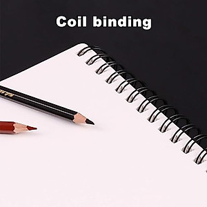 MEMX Sketch Book, 5.5”X8.5” 120 Pages (110gsm), Spiral Bound Artist Sketch Pad Notebook, Durable Acid Free Drawing Paper for Drawing, Writing, Painting, Sketching or Doodling, White