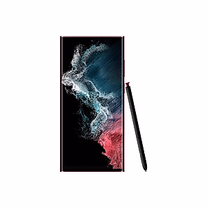 SAMSUNG Galaxy S22 Ultra Cell Phone, Factory Unlocked Android Smartphone, 512GB, 8K Camera & Video, Brightest Display Screen, S Pen, Long Battery Life, Fast 4nm Processor, US Version, 2022, Burgundy