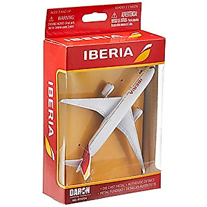 Daron Toy Airplane – Iberia – Die-Cast Metal Model Airplane Toy with Plastic Parts for Kids Ages 3+