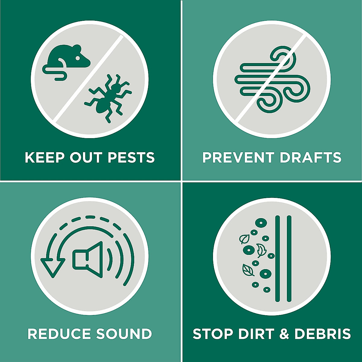 M-D Building Products 68247 1-1/4-Inch EPDM 36-Inch DB006 Commercial Grade Door Sweep, Mill, Silver