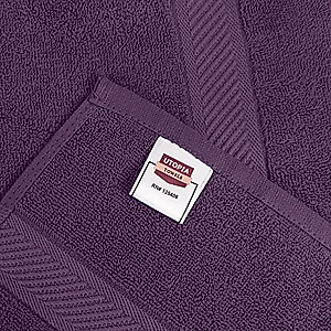 Utopia Towels [6 Pack Bath Towel Set, 100% Ring Spun Cotton (24 x 48 Inches) Medium Lightweight and Highly Absorbent Quick Drying Towels, Premium Towels for Hotel, Spa and Bathroom (Plum)