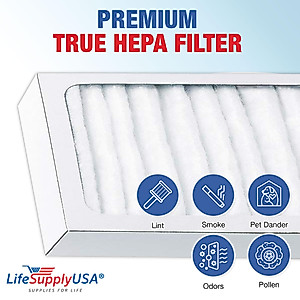 True HEPA Air Cleaner Filter Replacement 30963 Compatible with Hunter 30709, 30711, 30730, 30752, 30790, 30857, 36710 Air Cleaners by LifeSupplyUSA