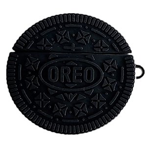 PVC Earphone Case for Xiaomi True Wireless Earbuds Redmi Buds 3,Cute 3D Funny Cartoon Cool Design Skin Cover, Protective Silicone Case with Keychain (Oreo Cookies)
