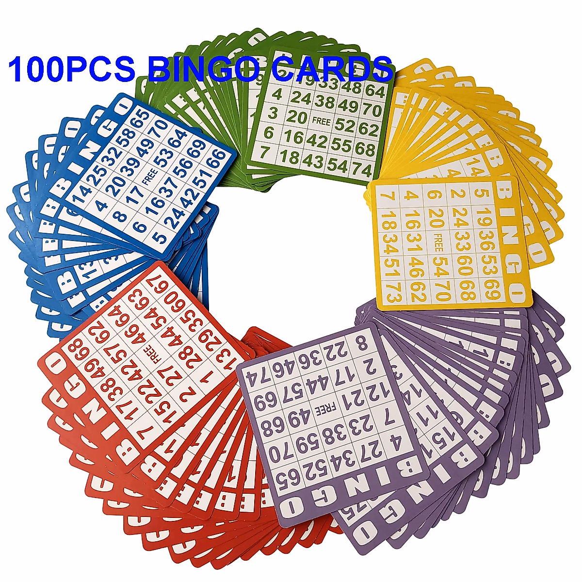 Yuanhe Deluxe Bingo Game Set-Includes Metal Cage,500 Colorful Bingo Chips,100 Bingo Cards,75 Colored Balls,Plastic Masterboard,Great for Large Groups,Parties …