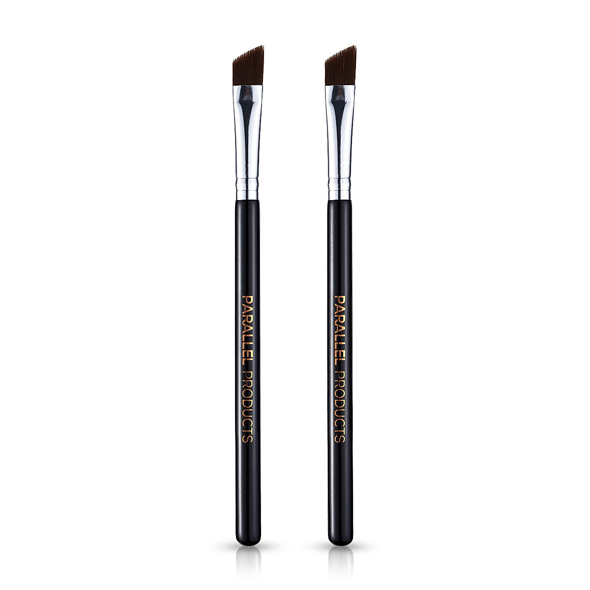 Parallel Products - The BROW Brush - (2 Pack) Premium Angled Eyebrow Brush for Powder, Henna, Cream, Tint, Makeup, Gel, Lamination and Wax
