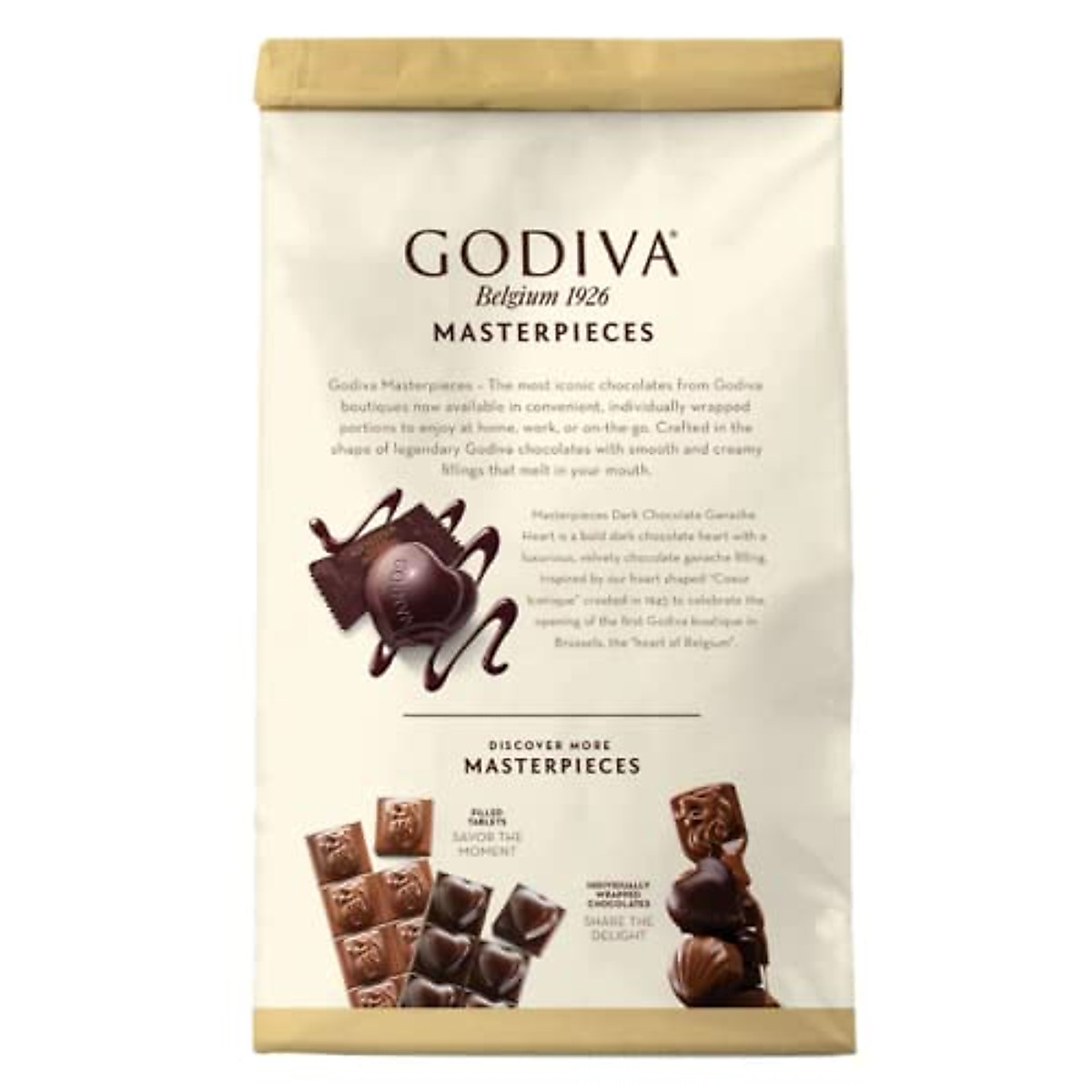 Godiva Masterpieces Dark Chocolate Hearts, 14.6 Oz (Pack of 2)