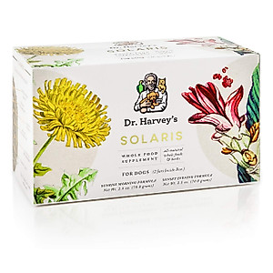 Dr. Harvey's Solaris Immune Support Whole Food Supplement for Dogs, Morning and Evening Formula, 2.5 Ounces (2 Pack)