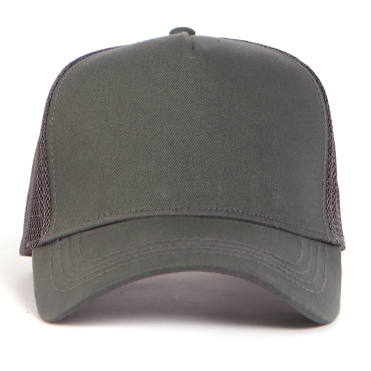 Zylioo Unisex Running Hat for Big Head,Mesh Back Buckle Baseball Cap,Curved Brim Breathable Trucker Hats