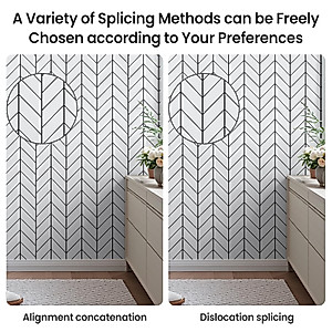 LXCREAT Black and White Peel and Stick Wallpaper for Laundry Forgiving Removable Stripes Contact Paper 17.7" X 393.7" Self Stick Wall Paper Peel and Stick Modern Vinyl for Bedroom