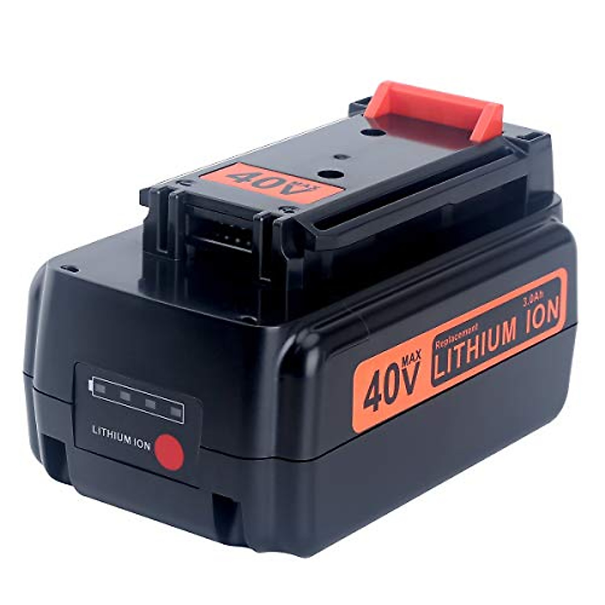 Lasica 2Pack 40V MAX Batteries LBX2040 Replacement for Black and Decker Lawn Mower 40V Battery Compatible with Black & Decker 36V and 40V MAX Cordless Tools LCS1240B LSWV36 LST136B LHT341FF LGC120AM