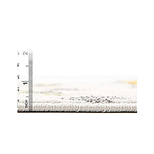 Unique Loom Whimsy Kids Collection Area Rug - Animals (Rectangular 5' 3" x 8' 0", Ivory/ Black)