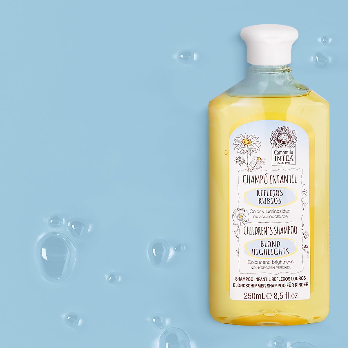 Camomila Intea Kids 3-In-1 Hair Lightener Kit - Blonder Lightening Set with Chamomile Extract - Lotion, Shampoo and Conditioner