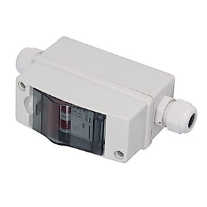 Solar PV Disconnect Switch, Photovoltaic DC Isolation Switch IP65 Waterproof Plug and Play 500V Miniature Motorhome Protector Circuit Breaker (16A)