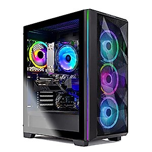 Skytech Gaming Skytech Chronos Gaming PC Desktop – Intel Core i5 12400F 2.5 GHz, Intel Arc A750, 1TB NVME Gen4 SSD, 16GB DDR4 RAM 3200, 650W Gold PSU, 11AC Wi-Fi, Windows 11 Home 64-bit