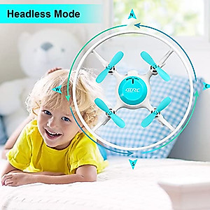 4DRC 4DV5 Mini Drone for Kids,Remote Control Drone for Beginners, LED Hobby RC Quadcopter with Blue&Green Light,360 Flips, Altitude Hold,Headless Mode,Easy to fly Kids Gifts Toys for Boys and Girls