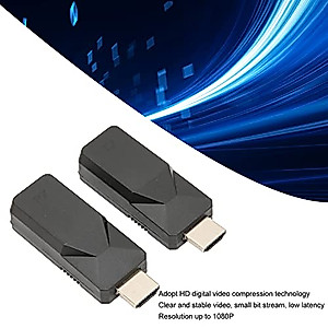 ASHATA HDMI Extender, 1080P HDMI Extender Transmitter Receiver, Portable Wireless HDMI Extender Kit, HDMI Extension Adapter, for Monitor, Projector, HDTV