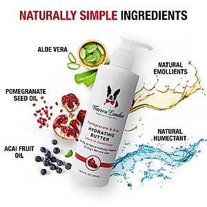 Warren London - Hydrating Butter For Dogs Skin & Coat,8 Oz,Pomegranate & Acai