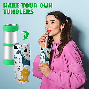 Yoande 24 Pcs Silicone Bands for Sublimation Cups 2 Size Elastic Heat Resistant Thick Ring Rubber Holder Tumbler Printing Band for Wrapping Cup Prevent Ghosting DIY Craft