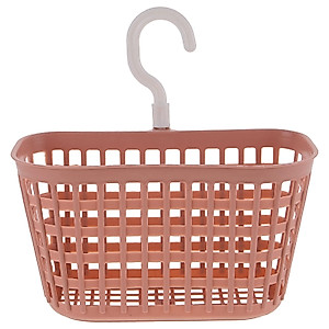 Cabilock Plastic Shower Rotatable Storage Hook Holder,rotatable Sponge Dish Supplies Toy Accessories Basket,for Scrubber Candy Pink Basket Rack Bathroom Hanging with Bath Tote Cosmetics
