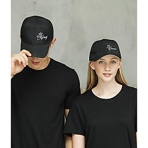 King Queen Hats Matching Snapbacks Hip Hop Hats Couples Snapback Caps Adjustable