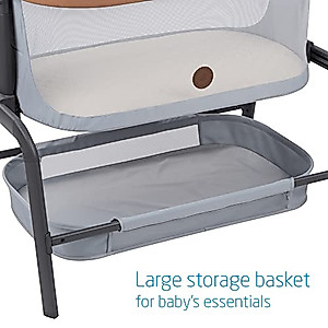 Maxi-Cosi Iora Bedside Bassinet, 4 Height Positions to Choose from?, Essential Grey