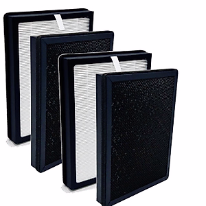 Slirceods CAP-500 Replacement Filter Compatible with Cuisinart CAP-500FPK Air Purifier (4pack) H13 True HEPA Filter