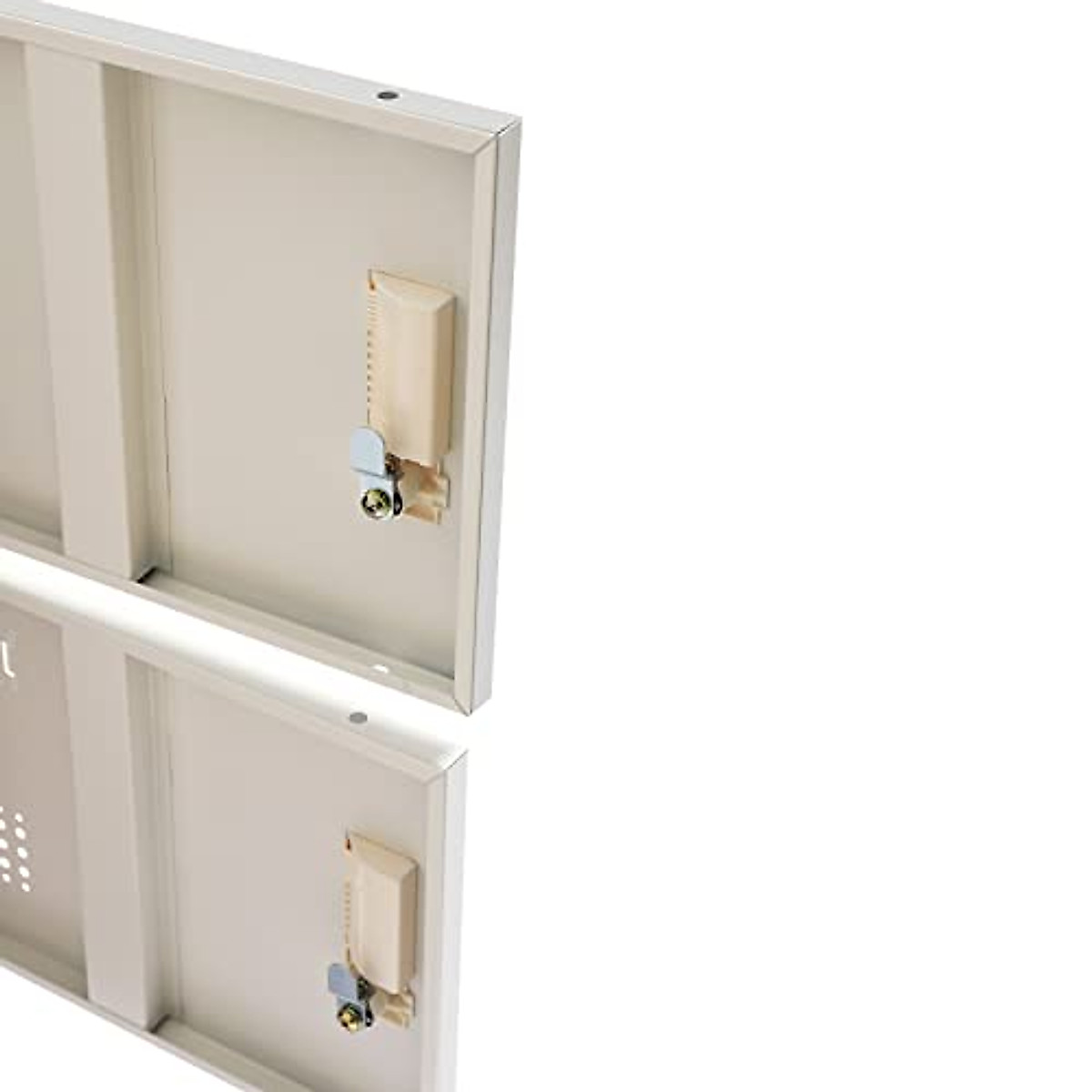 Harbin-Star Metal Lockers for Employees/Storage, 2 Doors Stackable Office Storage lockers with Card Slot, School and Home Storage Cabinet Organizer with Keys, Kids Locker for Cloth and Toy-Black&White