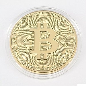 Bitcoin Challenge Coin Deluxe Collector's Set Featuring The Limited Edition Original Commemorative Tokens - 2 Pcs with Random Color and Design