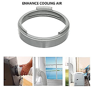 Exhaust Duct Interface, 5.9inch Dia Exhaust Duct Hose Adapter Connector for Portable Air Conditioner (Round Interface)