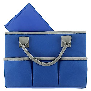 Portable Desktop Tote and Stock Organizer,Craft Storage Tote Bag, Journal Caddy,Office Desk Organizer, for Travel Shopping,Crafts Makeup Paper