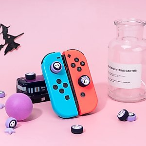 GeekShare Bandage Rabbit Thumb Grip Caps, Soft Silicone Joystick Cover Compatible with Nintendo Switch/OLED/Switch Lite,4PCS