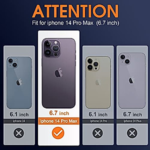 Migeec for iPhone 14 Pro Max Clear Case Shockproof Phone Cover Protective Phone Case for iPhone 14 Pro Max, 6.7 inch