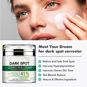 ASHUDAN Dark Spot Remover for Face, Dark Spot Corrector Cream, Sun Spot, Melasma, Freckle, Age spot Removal for Women and Men | Improves Hyperpigmentation - 1.7 Fl Oz