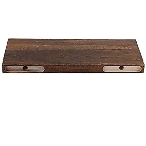 Tiiyee Floating Shelves, Brown Creative Living Room One Word Partition Simple Bedroom Wall Hanging Farmhouse Decorative Shelf TV Background Wall Bookshelf Living Room Photo Frames Display(30*14*2cm)