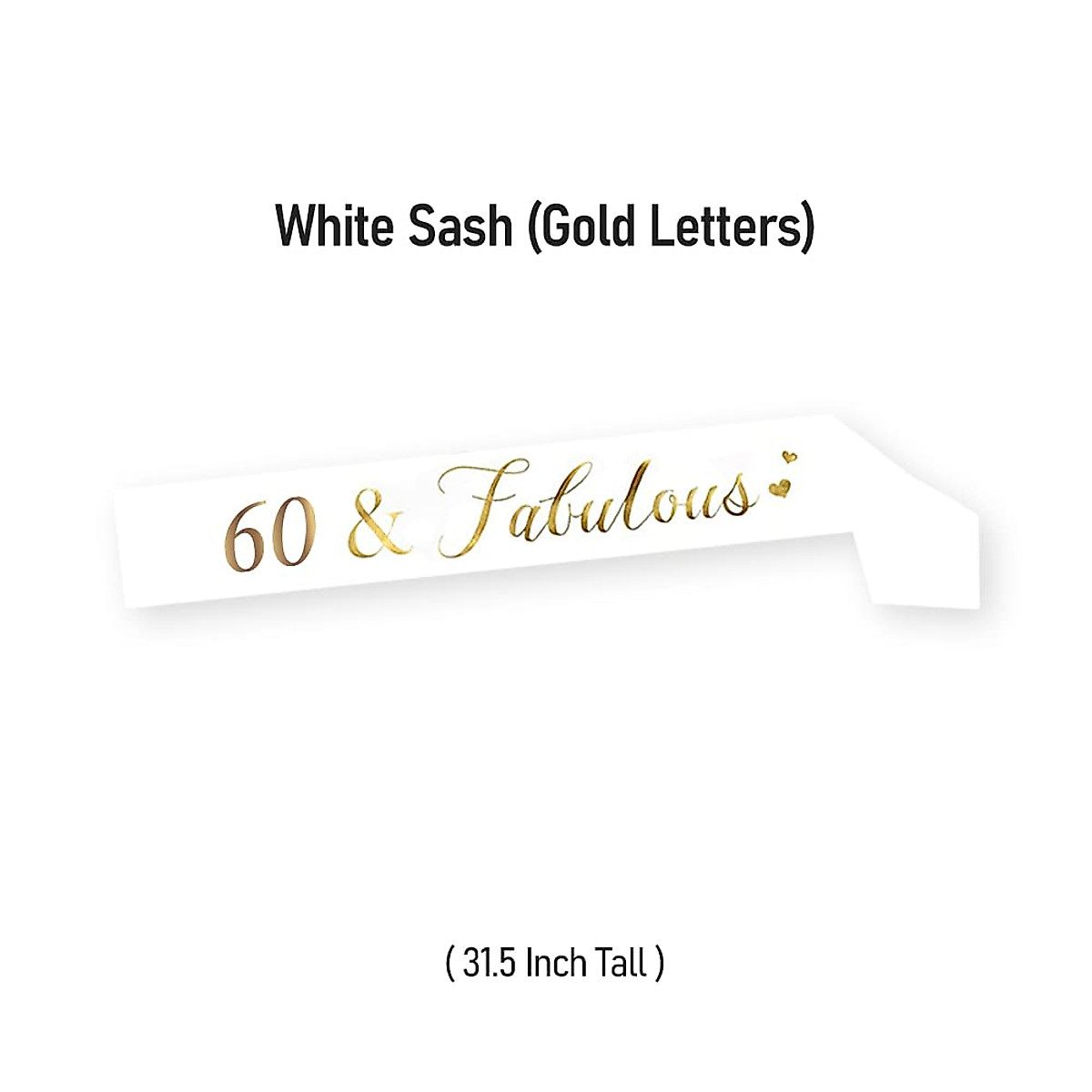 PartyForever 60th Birthday Decorations for Women Rose Gold Supplies Big Set Including Birthday Banner with 60 and Fabulous Sash for Her Sixty Bday Theme Party Decor