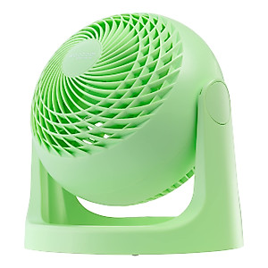 IRIS USA WOOZOO Fan, Circulator Fan, Table Air Circulator, Desk Fan, Fan for Bedroom, 3 Speeds, 52ft Max Air Distance, 11.5 Inches, 360° Adjustable Tilt, 30 db Low Noise, Green