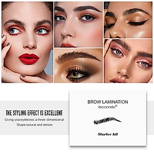 Brow Lamination Kit, Professional Brow Lift Kit, DIY Eyebrow Lamination Kit for Fuller Feathered Eyebrows, Eyebrow Salon at Home, Easy to Use,Keeping Natural Eyebrow Look Long Time