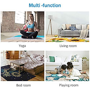 Optical Illusion Carpet Area Rug 3D Geometric Vortex Trippy Throw Rug for Bedroom Living Room Doormat 63x47 inch