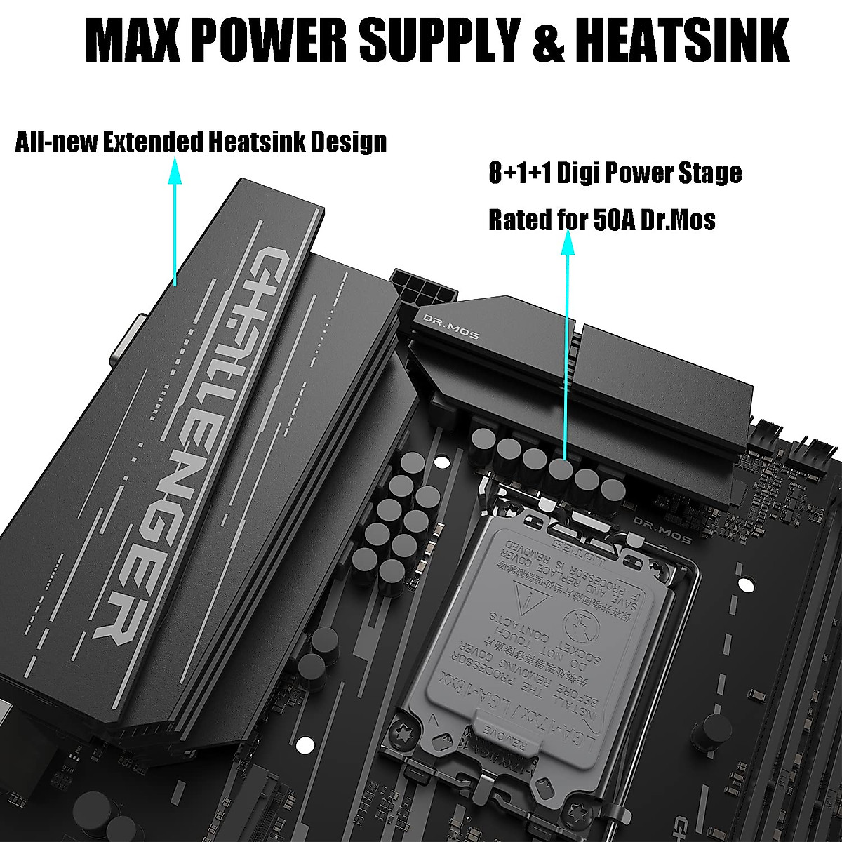 MAXSUN B660 LGA 1700(Intel 12th Gen) mATX Motherboard (PCIe 4.0, DDR4, Dual M.2 Slots, 1Gb LAN, 2X DP, HDMI, VGA, USB 3.2)