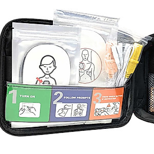 WNL Products AED Trainer Pads - 5 Pack Replacement Practi-Trainer Electrode Pads XFTAP Compatible with WL120ES10 and WL220ES0 Practi-Trainers (Adult Pads)