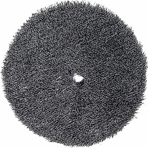 WEST HORSE 5 Inch Wool Buffing and Polishing Pads, 100% Wool One-Step-Polish Pad with Hook and Loop for Orbital Polisher (Grey, 5 Inch)