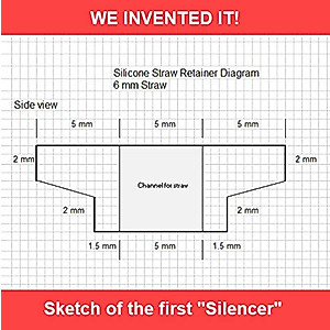 RAINIER Reusable Food-grade Silicone Rubber Straw Tips and Silencers for Stainless Steel Drinking Straws, Set of 8 | No-Burn/Freeze Straw Covers Protect Lips/Teeth | Fits All 6mm (0.24”) Metal Straws