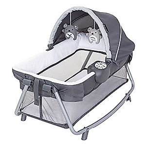 Baby Trend Lil' Snooze Deluxe III for Twins,Cozy Grey